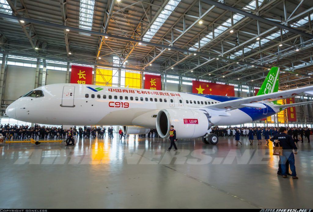 Maiden engine run up for COMAC C919